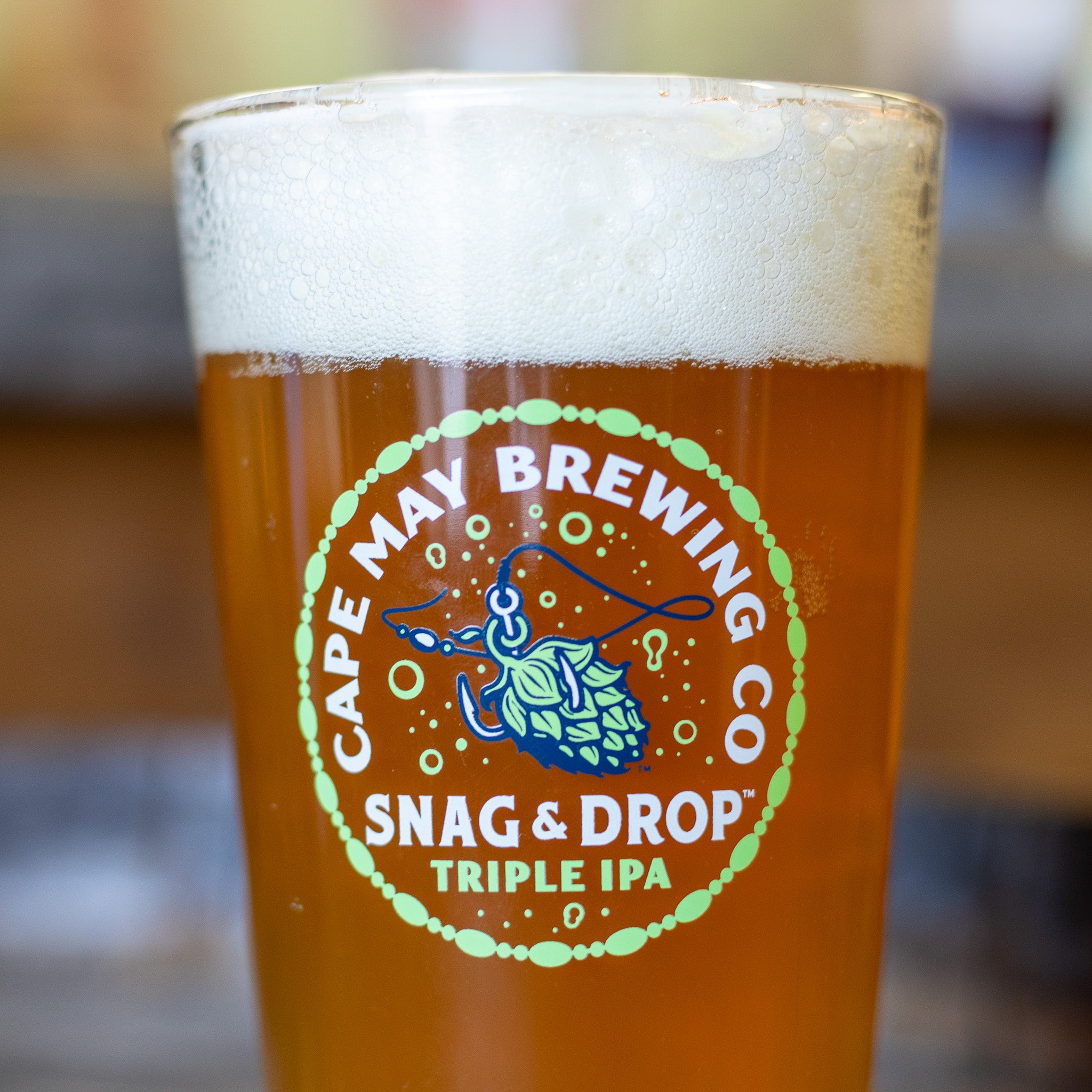 Snag & Drop Pint Glass – Cape May Brewing Company